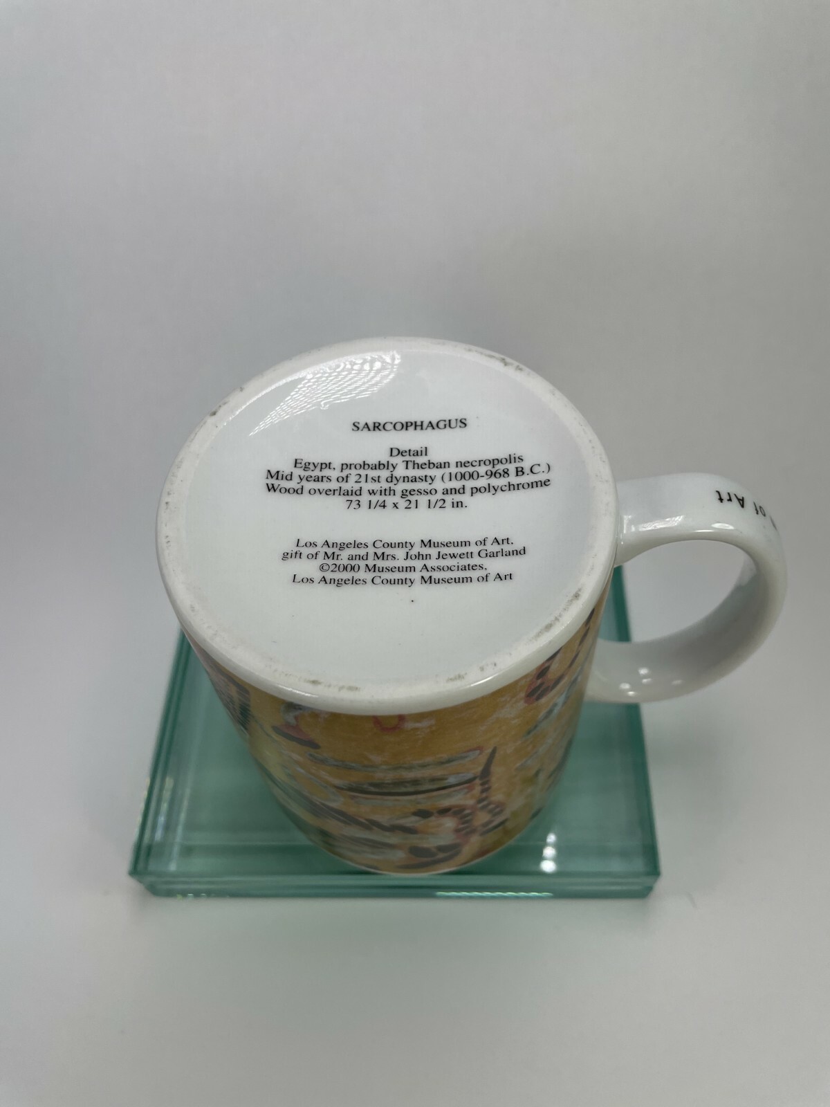 Sarcophagus Coffee Mug From Egypt 2000 Los Angeles County Museum ...