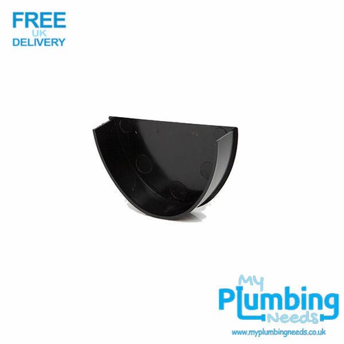 Polypipe 117mm x 75mm Deepflow Gutter Fittings Black Polyflow Deep ...