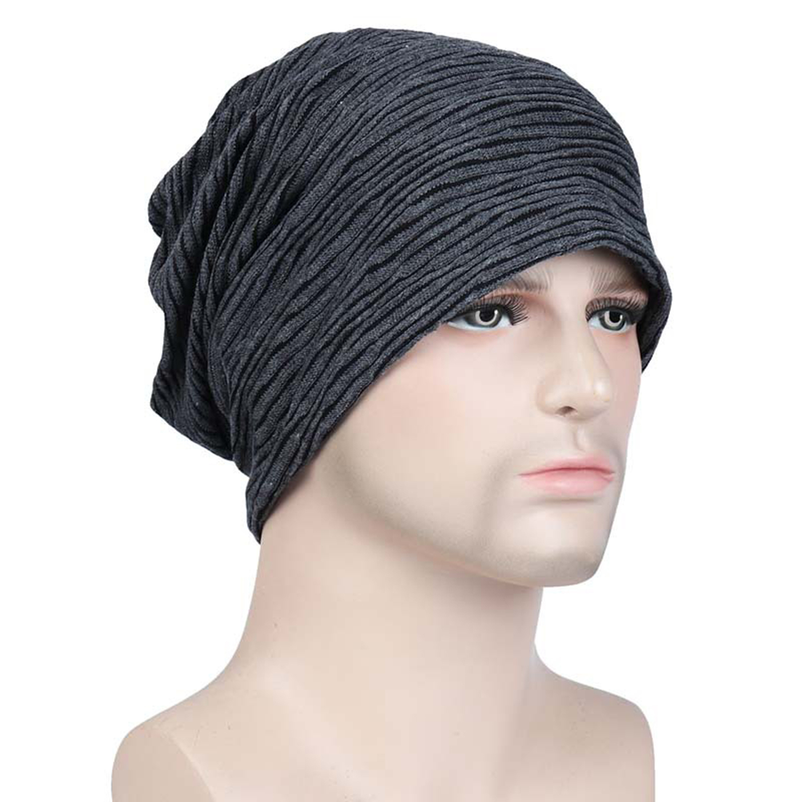 Beanie Hat Elastic Wear Men Summer Spring Beanie Solid Color | eBay