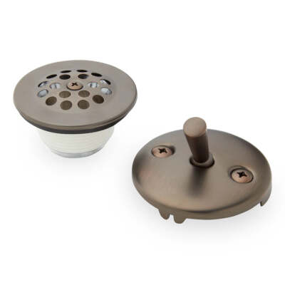 Signature Hardware 446706 Alcove Tub Drain & Trip Lever Overflow Cover ...