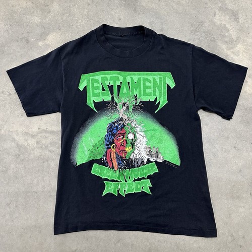 Vintage 1989 Testament Greenhouse Effect Band Tee Size M Environmental ...