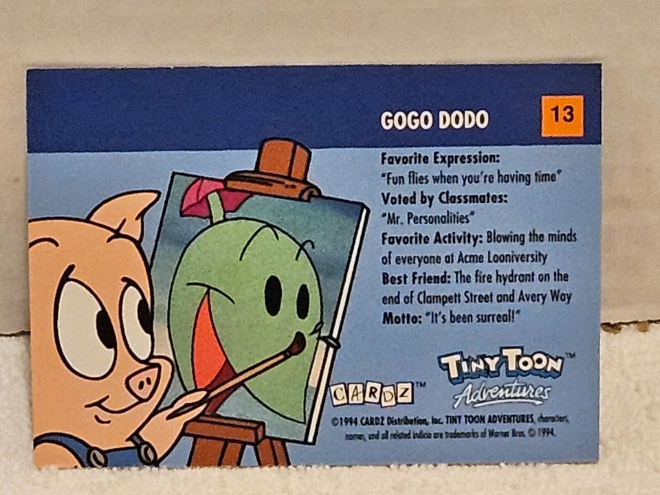 1994 Cardz Tiny Toon Adventures Trading Cards You-Pick - Complete your set | eBay