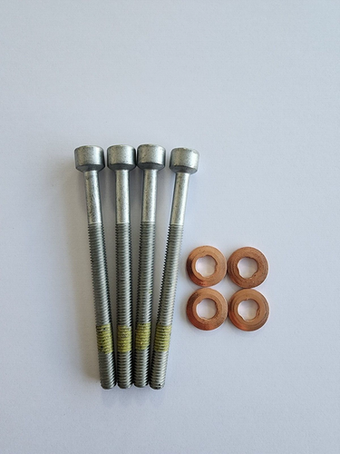 4 PCS X INJ SCREW + SEALING WASHER SET MERCEDES C/R CDI A0009902907 ...