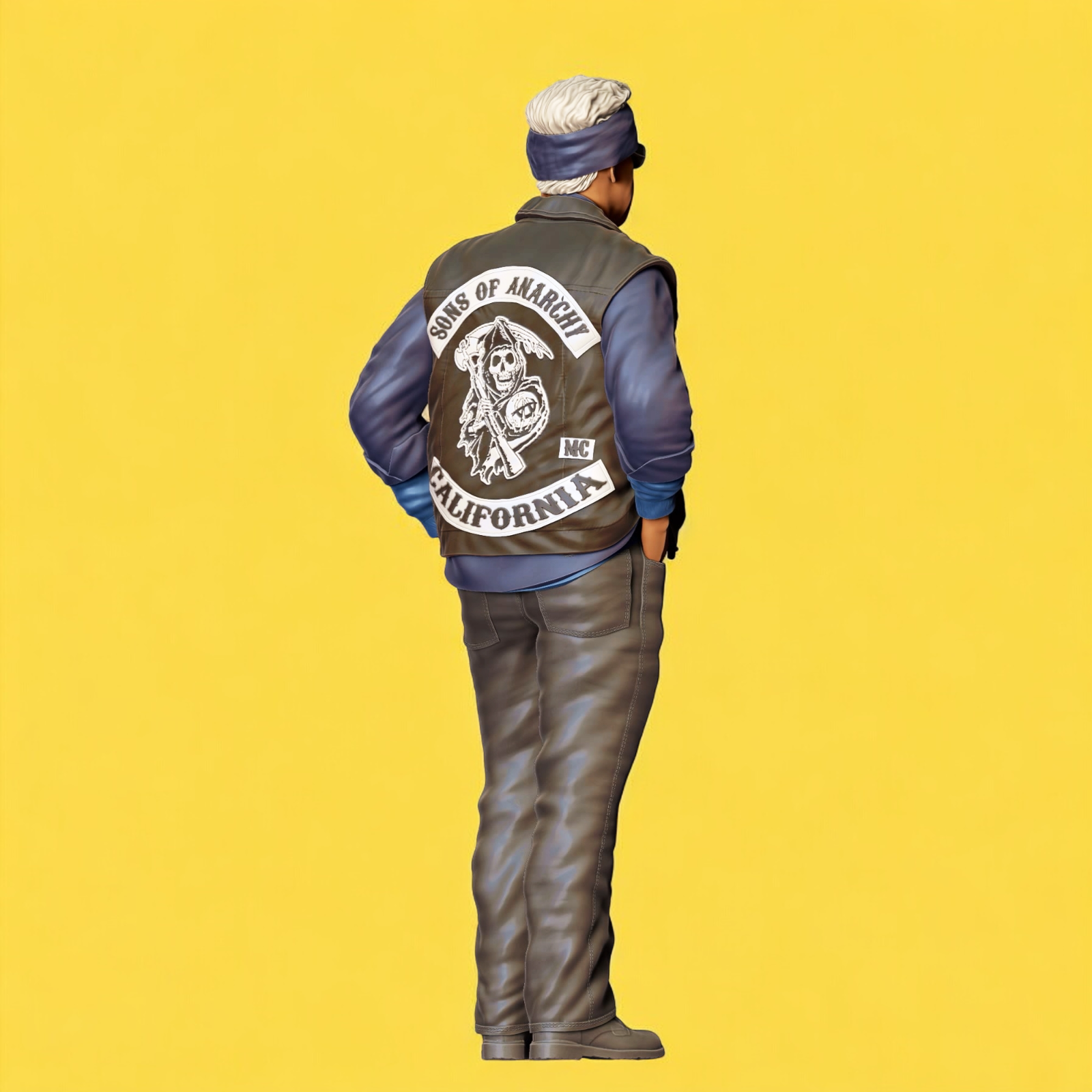 Sons of Anarchy Resin 3d Printed Diorama Figure Unpainted Detailed Clay ...