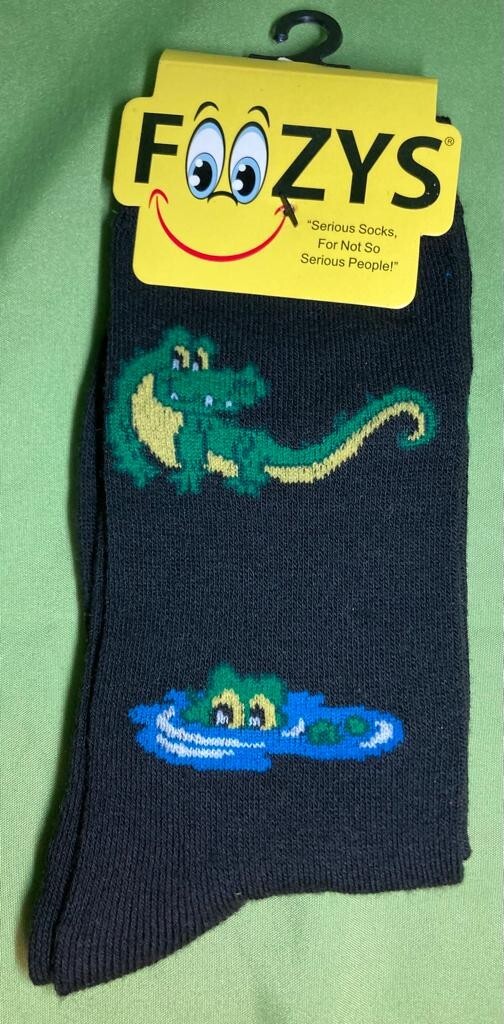 1 Pair Of Foozy Socks Alligator | eBay