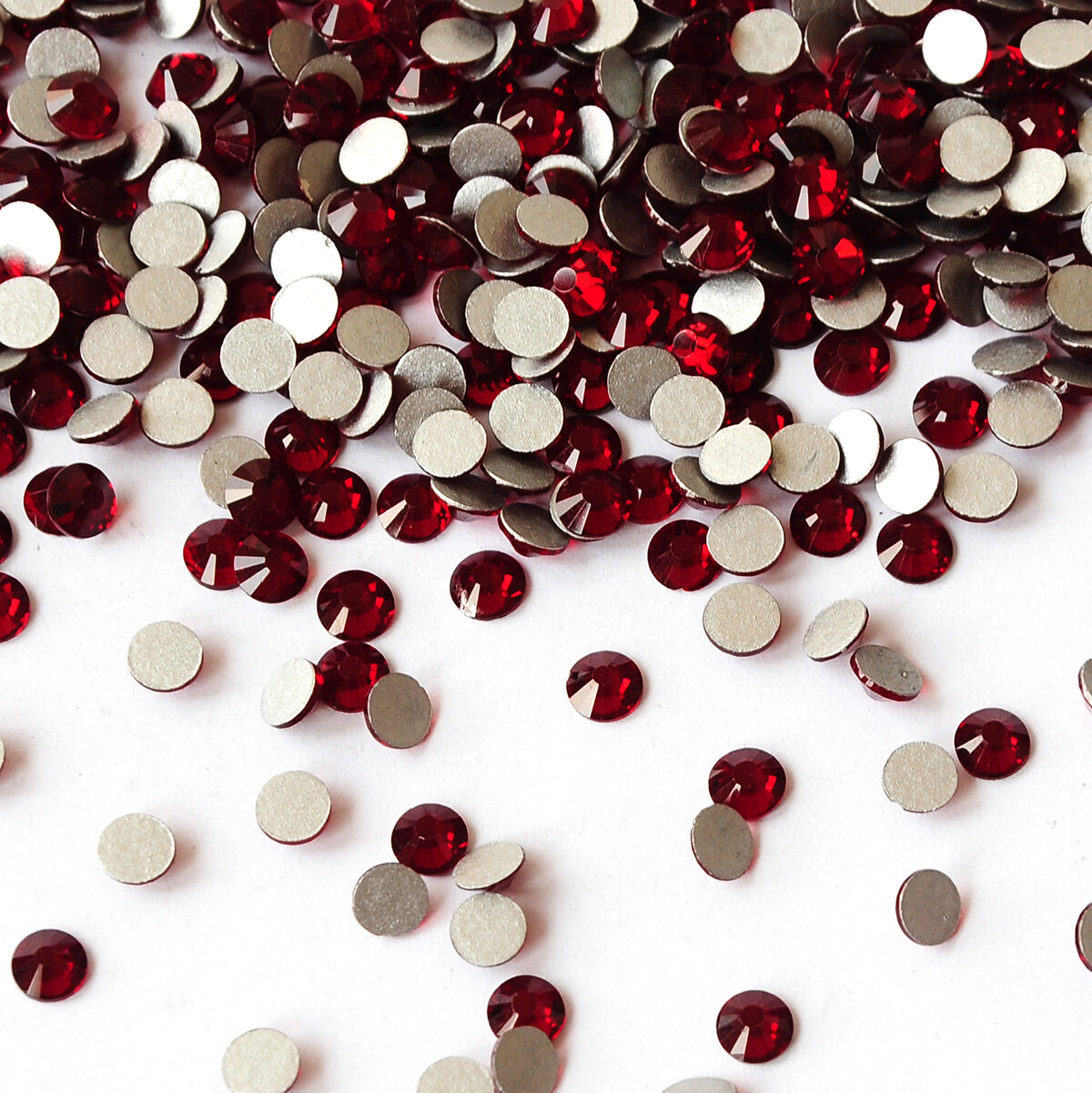 Dark Siam Glass Stones Flat Back Crystals Non Hotfix Nails Art Strass ...