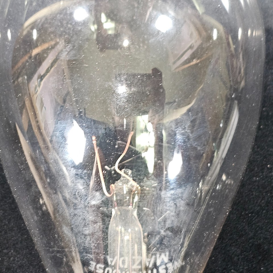 MASSIVE HUGE Antique Exhaust Tip Westinghouse Mazda Light Bulb | eBay