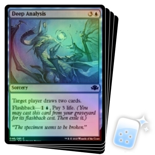 FOIL DEEP ANALYSIS X4 Dominaria Remastered Magic MTG MINT CARD | eBay