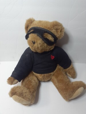 Vermont Teddy Bear Love Bandit 15 Inch Classic Jointed Brown Retired ...