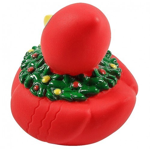 FREE SHIP - RED CARDINAL CHRISTMAS WREATH CRUISING RUBBER DUCK 2 ...