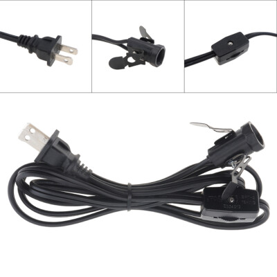 Lamp Cord Replacement E12 Light Bulb Socket Rotary Switch Plug Night ...