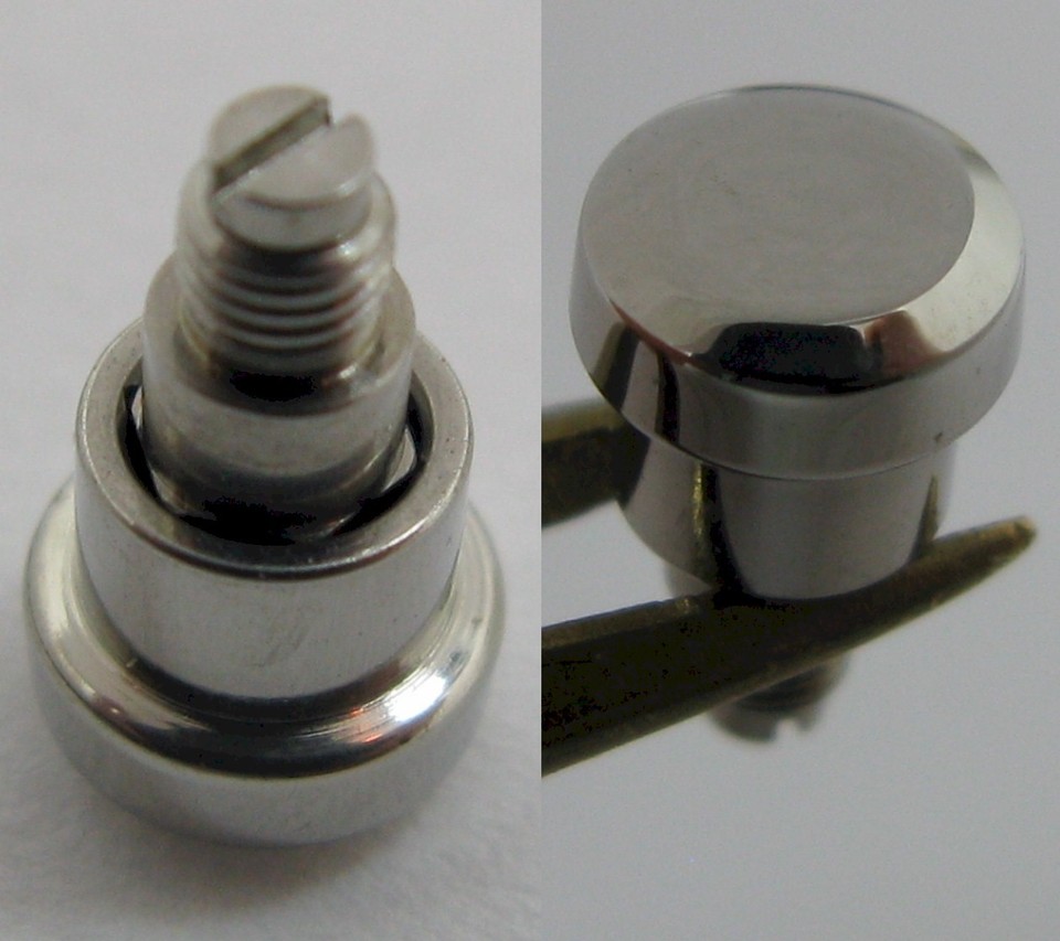 chronograph pusher in stainless steel diameter 4.7 mm fit case hole ...