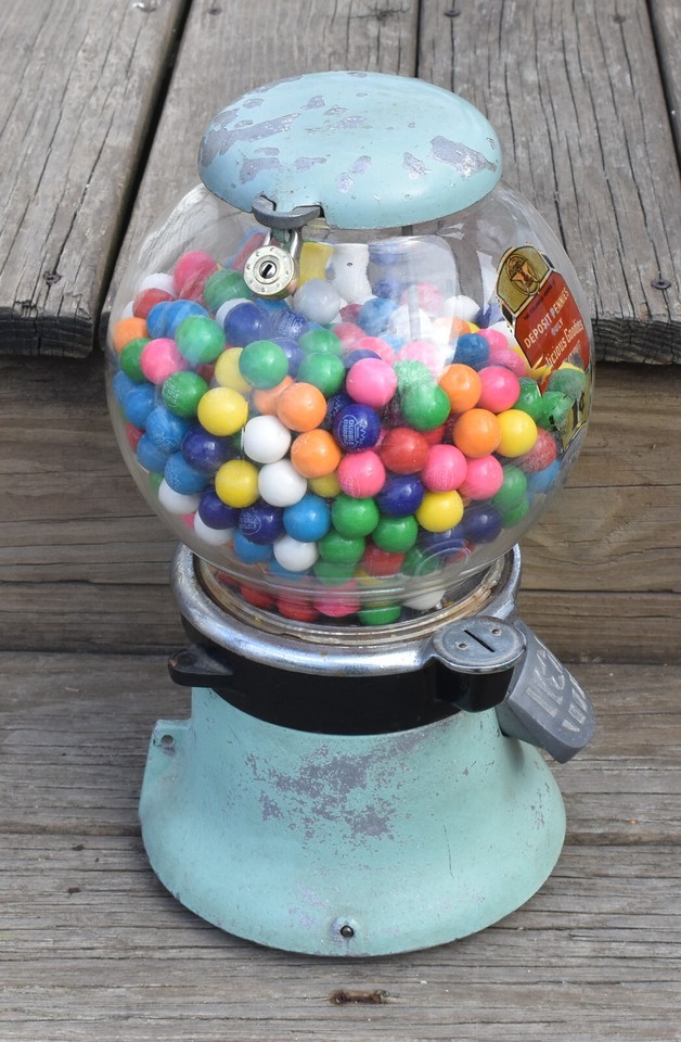 Vintage Columbus 1 Cent Penny Gumball Machine | eBay
