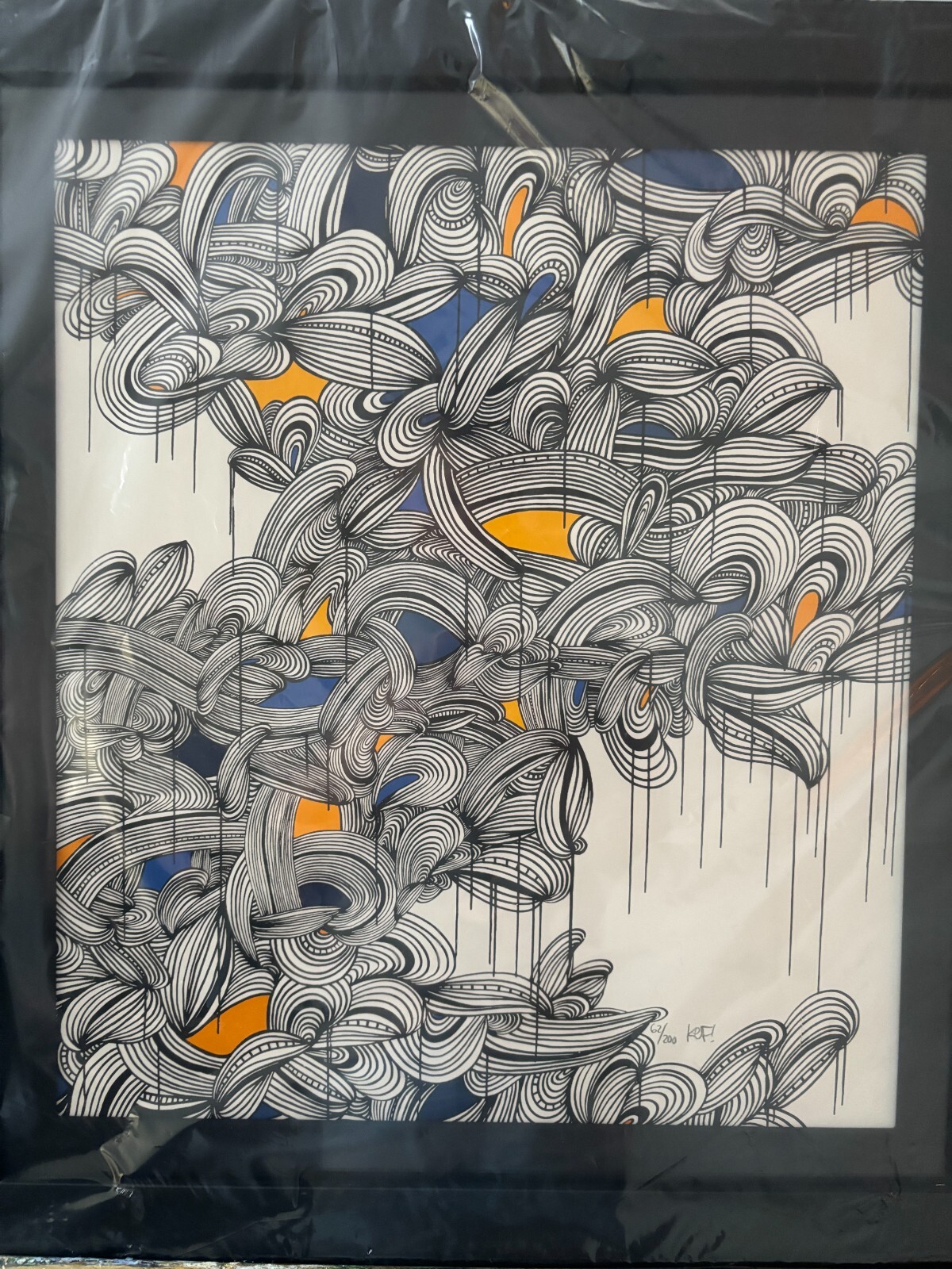 Kef! Art Original Screenprint Fearless Way #3 62/200 - Framed - COA | eBay