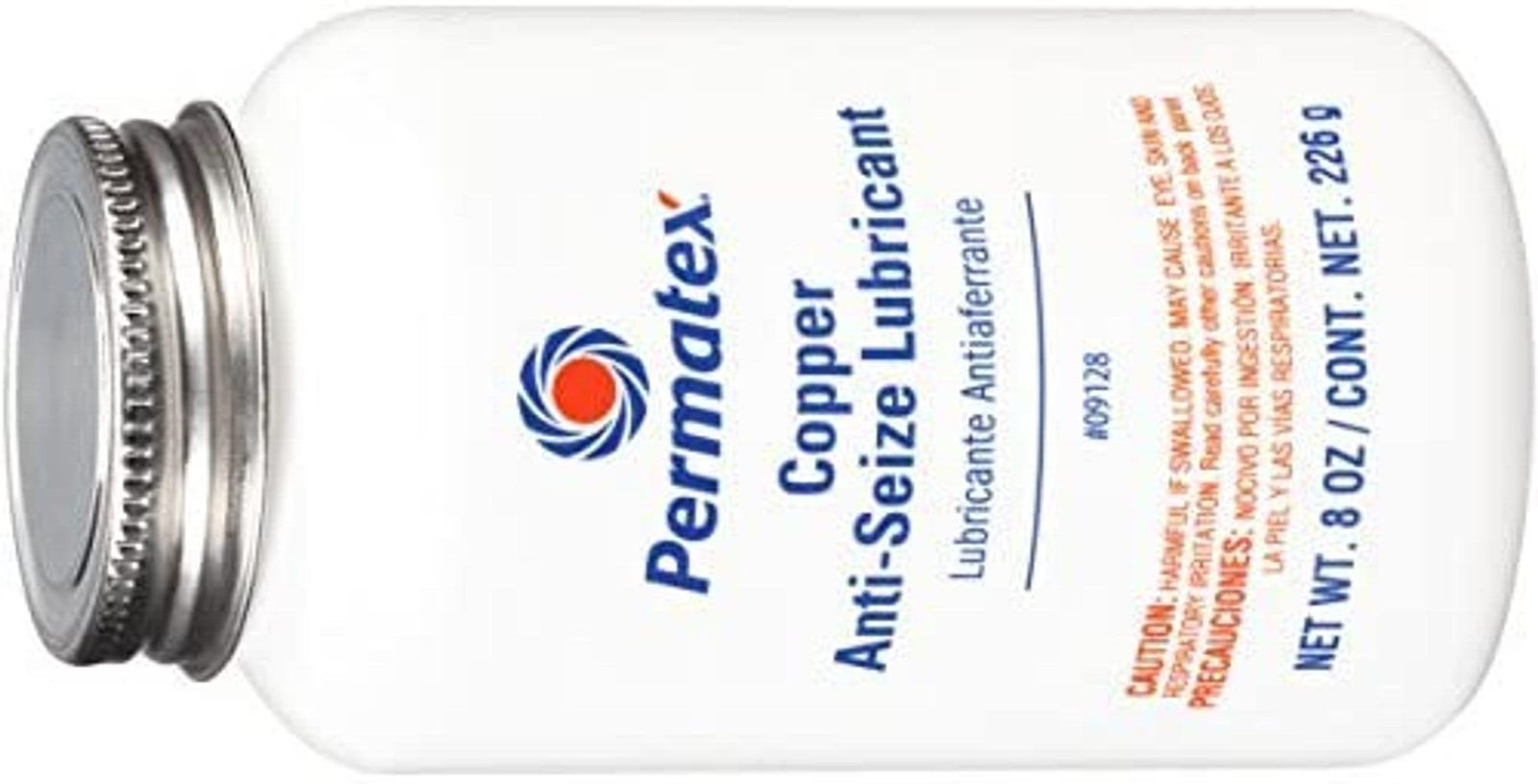 Permatex 09128 Copper Anti-Seize and Thread Lubricant 8 oz Brush-Top ...