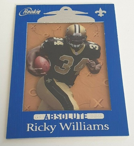 1999 Playoff Absolute SSD Ricky Williams Rookie Blue Acetate Card - New ...