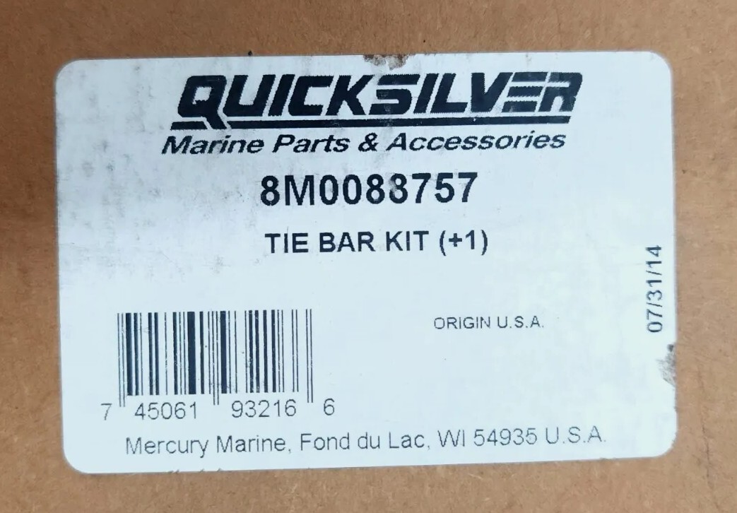 Mercury Marine Quicksilver Tie Bar Kit 8M0088757 (+1) OEM/Genuine | eBay