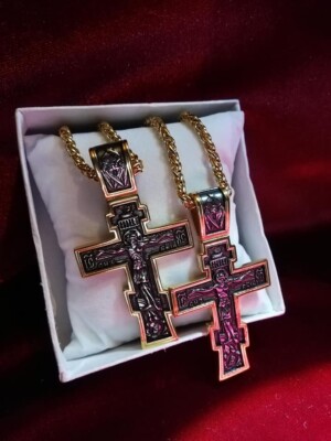 Cruce ortodoxa patinata frumoasa -Romania -livrare rapida | eBay