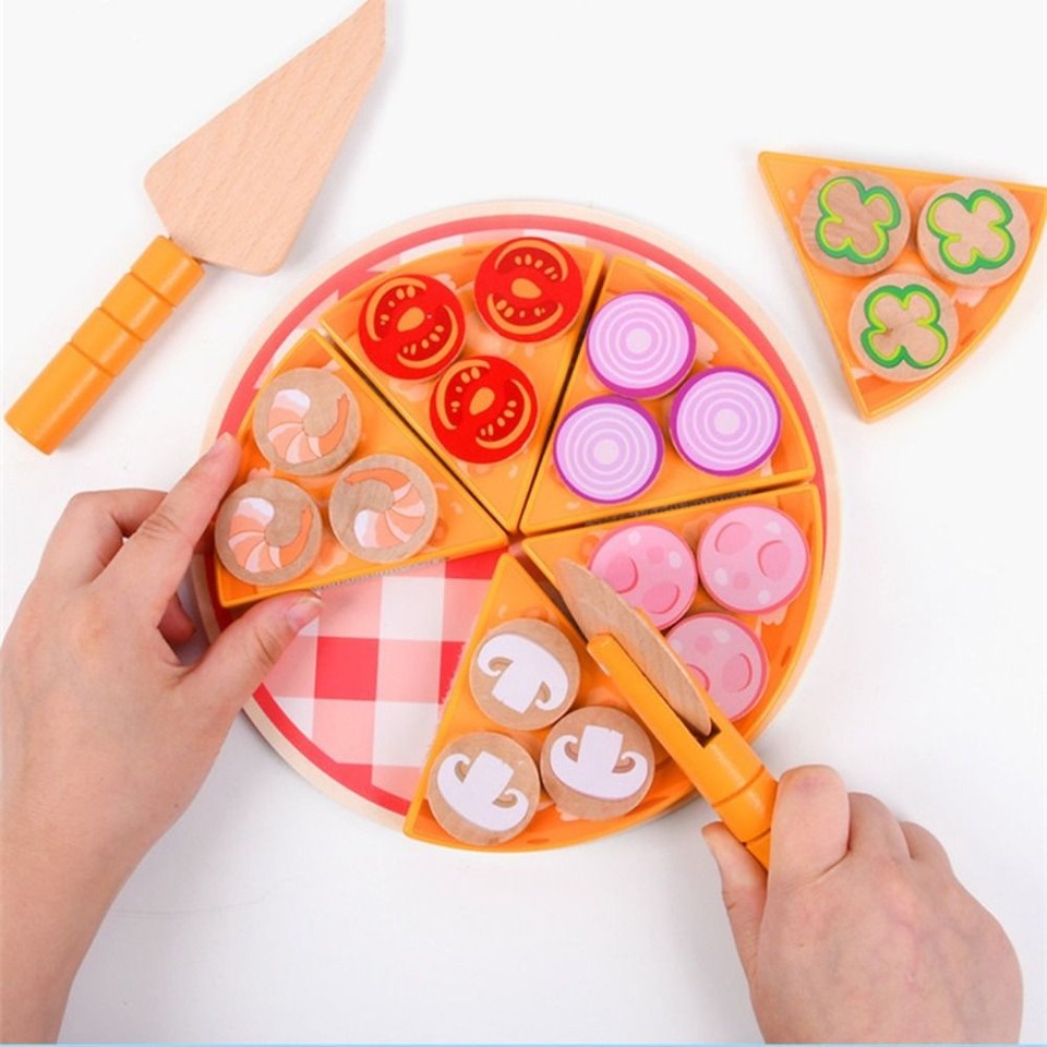 Simulation Dramatic Food Pizza Toys Cookie Play Food Set Play House Toy ...