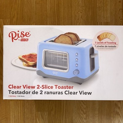 Rise by Dash Metal Blue 2 slot Toaster 7.9 in. H X 12.2 in. W X 9.5 in ...