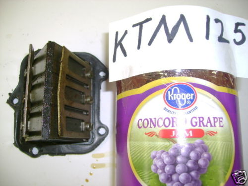 84 85 ? KTM125 KTM 125 CARB REEDS CAGE INTAKE REED VALVE BLOCK REEDS | eBay