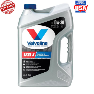 High Performance Racing Motor Oil 10W-30 5 QT Zinc Phosphorus Friction ...