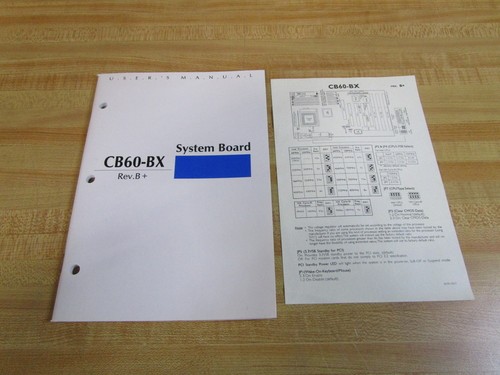 Part 141910017 System Board User's Manual CB60-BX | eBay