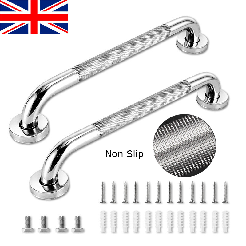 Safety Grab Bar Bathroom Support Handle 304 Steel Bath Shower Toilet ...