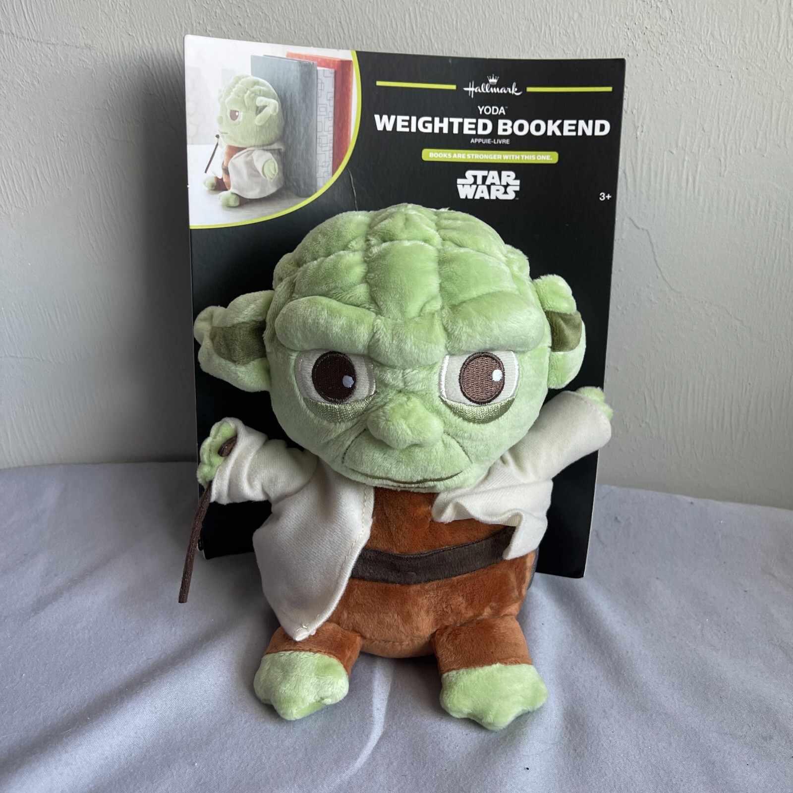 Hallmark Star Wars Disney Yoda Weighted Bookend Plush Heavy Appuie ...