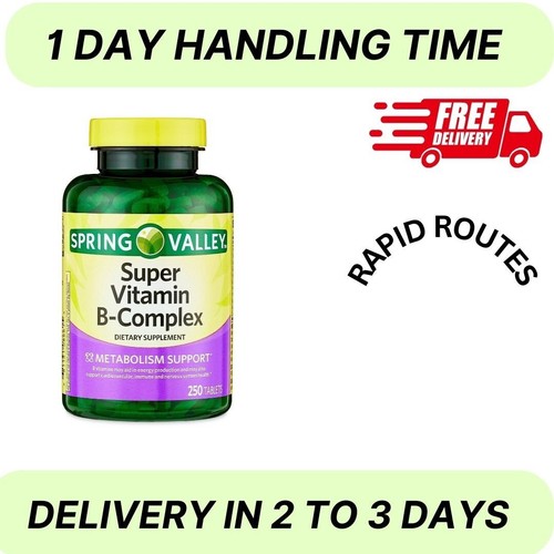 Spring Valley Super B-complex Dietary Supplement Tablets 250 Pieces ...