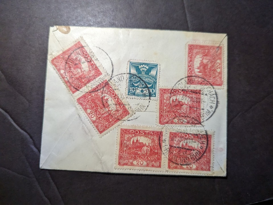 1920 Czechoslovakia Cover Frydland Cechach to Daden Germany | eBay