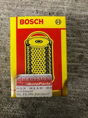 Mercedes Benz Bosch 0001800609 oil filter kit with crush washer ...
