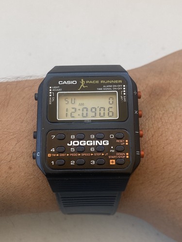 VTG 1980 CASIO J-100 PACE RUNNER JOGGING CALCULATOR WATCH - JAPAN | eBay