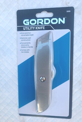 Gordon Retractable 9-Position Utility Knife, Box Cutter Tool | eBay