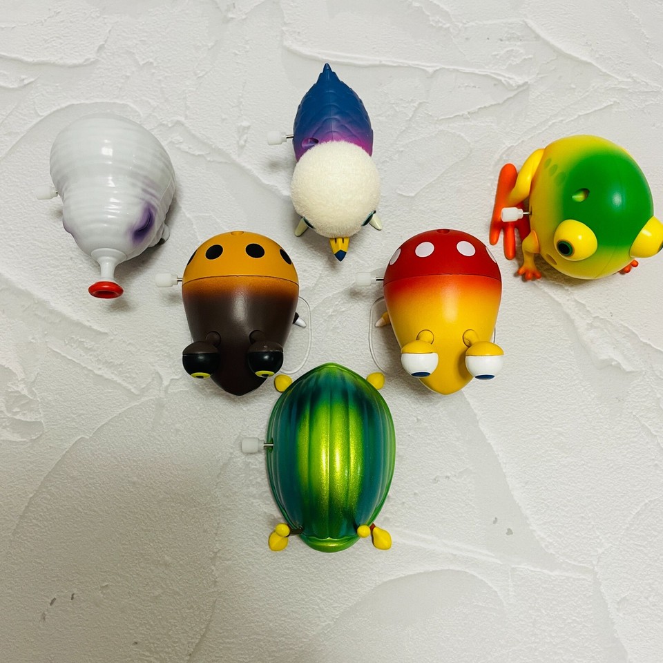 Pikmin Protists Figure Collection Complete BOX set of 6 types wind up ...