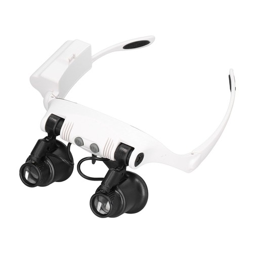 Professional Head Magnifier 10x to 25x with LEDs for Watch and Fine ...