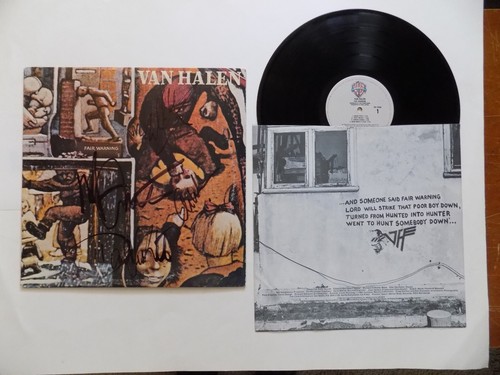 Van Halen Autographed Fair Warning Album | eBay