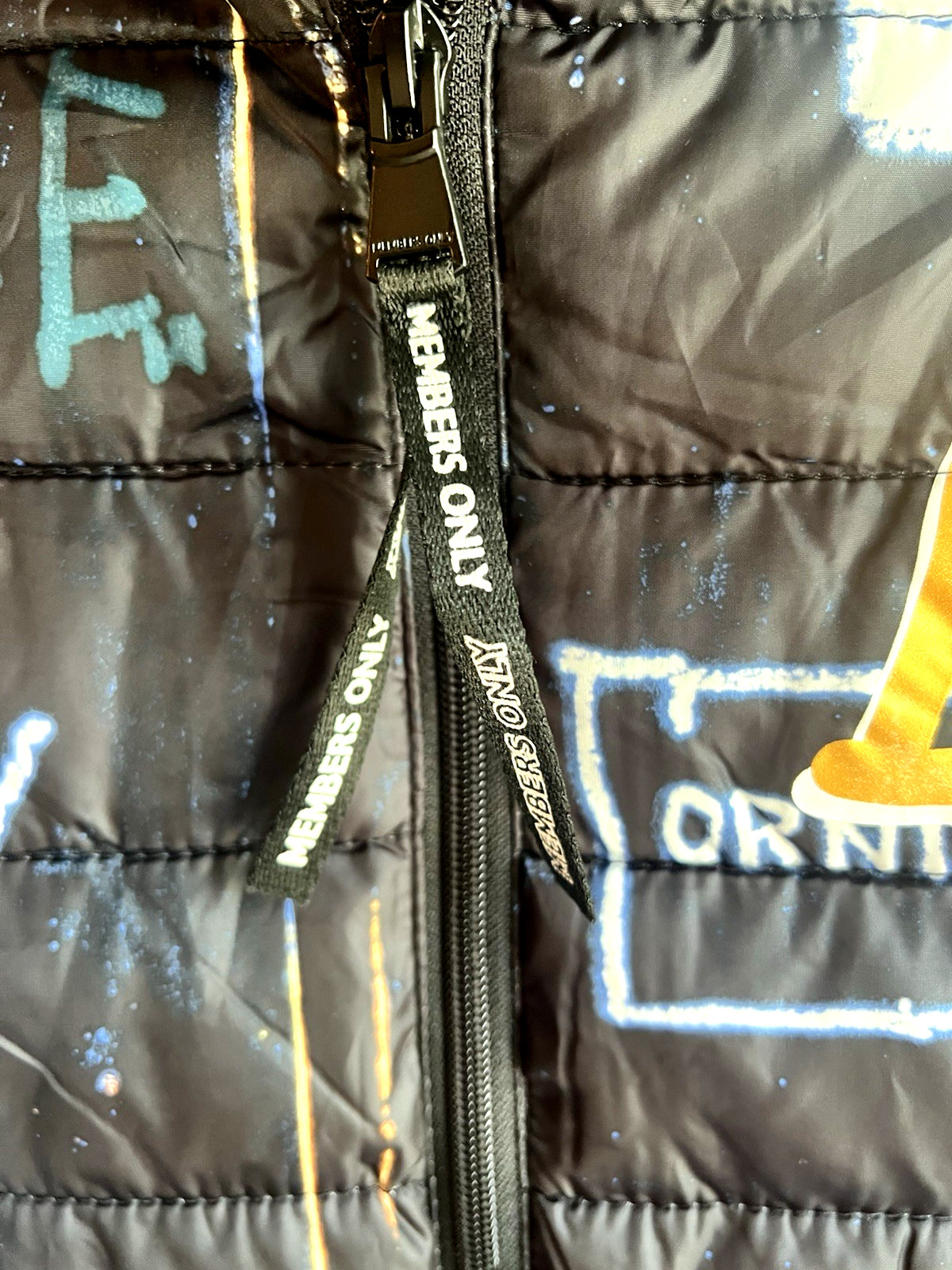 Members Only Jean-Michel Basquiat Puffer Jacket Men's… - Gem