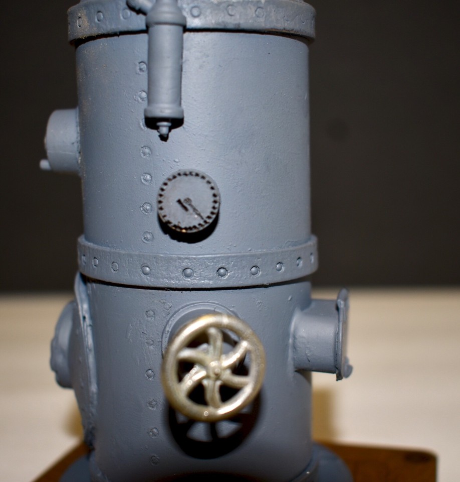 G-SCALE LARGE STEAM DONKEY & WORKING SINGLE VERTICAL STEAM ENGINE 12 ...