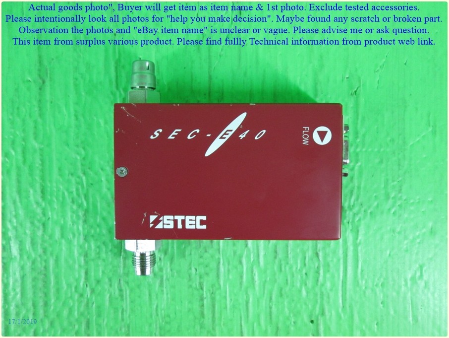 STEC SEC-E40 MK3, N2 10SCCM Flow as photo,sn:0847, New unbox-never used, DHLtoUS | eBay