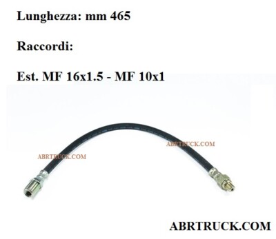 TUBO FLESSIBILE FRENI POST ADATTO A IVECO DAILY 4X4 NEW DAILY 89 IN POI ...