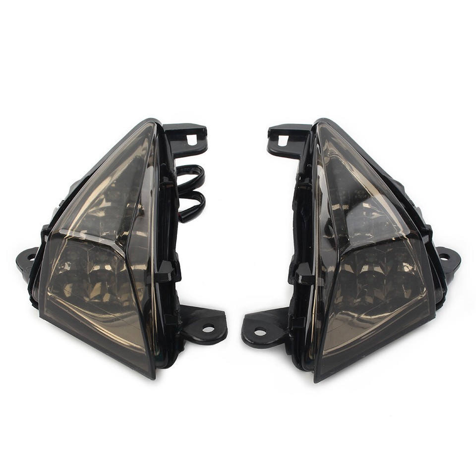 Front LED Turn Signals Blinker Fit Kawasaki ZX 6R 14R Ninja 650F ...