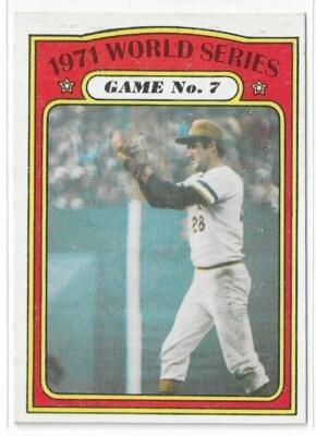 WORLD SERIES GAME 7 BLASS 1972 OPC Baseball card #229 Pittsburgh ...