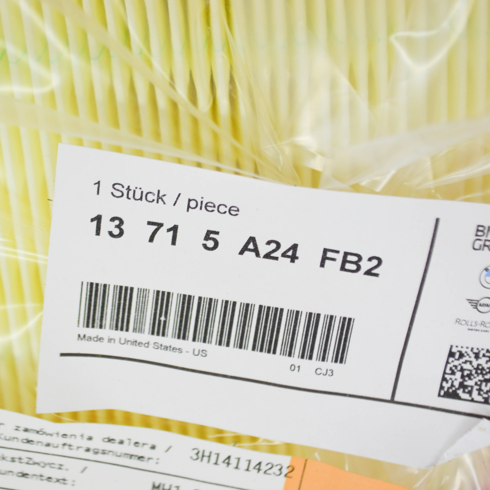 NEW BMW X7 G07 AIR FILTER 13715A24FB2 5A24FB2 2023 ORIGINAL 13-71-5-A24 ...