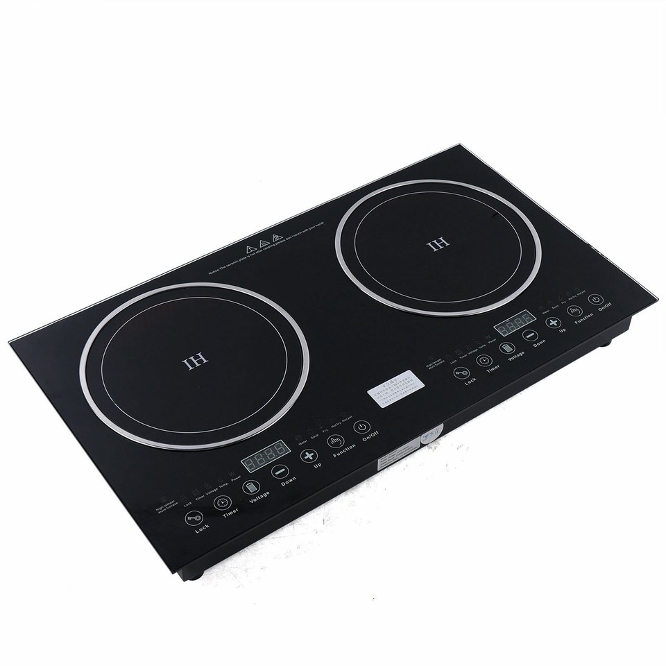 2400W 2 Burners Cooktop Stove Electric Induction/Ceramic Cooker ...