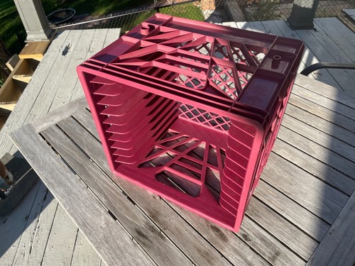 Vintage Record Vinyl Album 33s Plastic Crate Slot Spectrum Holder | eBay