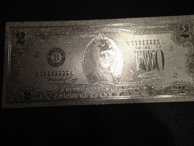 USA $2 DOLLAR SILVER NEW BILL. EACH IN HARD BILL HOLDER -GREAT ...