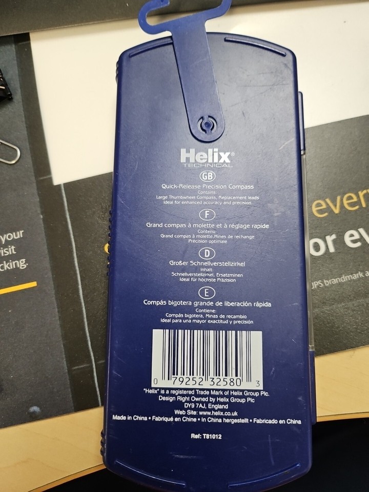 Helix Technical Quick Release Precision Compass Large Thumbwheel + Lead | eBay