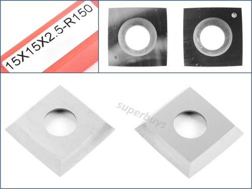 2pcs 15mm x 15mm x 2.5mm Square Carbide Inserts Cutter Lathe Turning ...