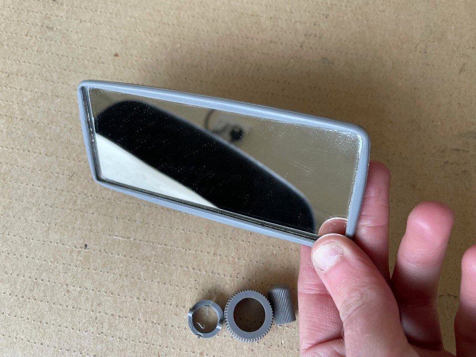 Jemca NOS Interior Rear View Mirror Head Only Grey MG MGB GT MGC W ...